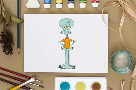 نقاشی اختاپوس باب اسفنجی برای کودکان