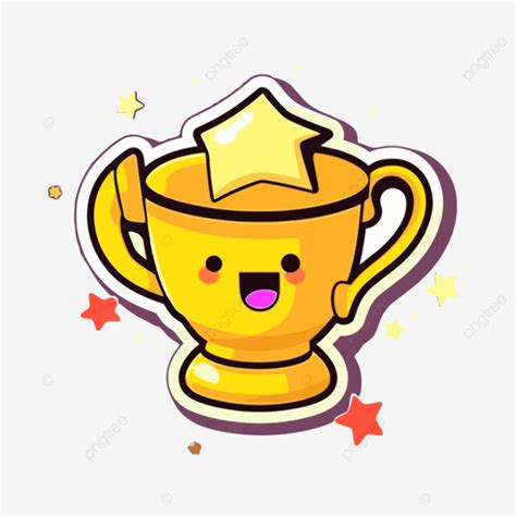 그것에 스타와 함께 만화 재미 수상 컵 벡터 상 상표 만화 Png 일러스트 및 벡터 에 대한 무료 다운로드 Pngtree