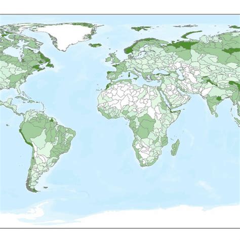 The Proportion Of Non Floodplain Wetlands Global Nfws Within A Given Download Scientific