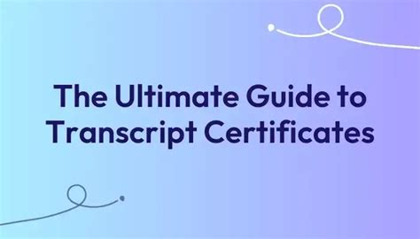 What Is Transcript Certificate And How To Get It Aecc Nepal