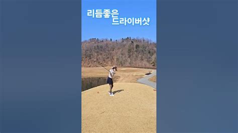리듬감 좋은 드라이버샷 💗💗💗 드라이버 드라이버스윙 드라이버티샷 골프스윙 여자골프스윙 Golf Golfswing