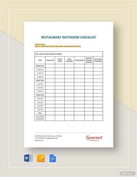 Printable Restaurant Side Work Template Fillable Form 2025