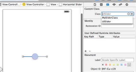 Iphone How Do I Move A Uislider To A Postion From Within Custom Class