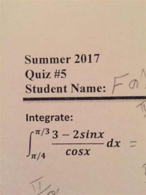 solved integrate integral pi 3 pi 4 3 2 sin x cos x dx