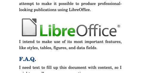 is libreoffice writer suited for professional desktop publishing