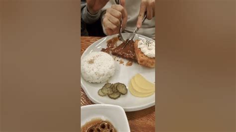 동네맛집 늦은 점심으로 아들은 두부돈까스 먹었어요 Youtube