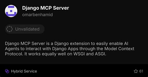 Django Mcp Server Mcp Servers · Lobehub