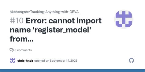 Error Cannot Import Name Registermodel From Timmmodelsregistry