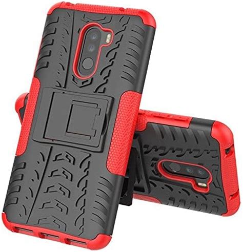 Dizgear Designed For Xiaomi Poco F Back Cover Premium Real Hybrid Shockproof Bumper Defender
