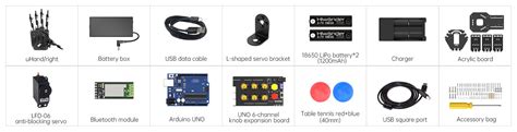 uhand uno open source ai bionic robot hand support somatosensory contr