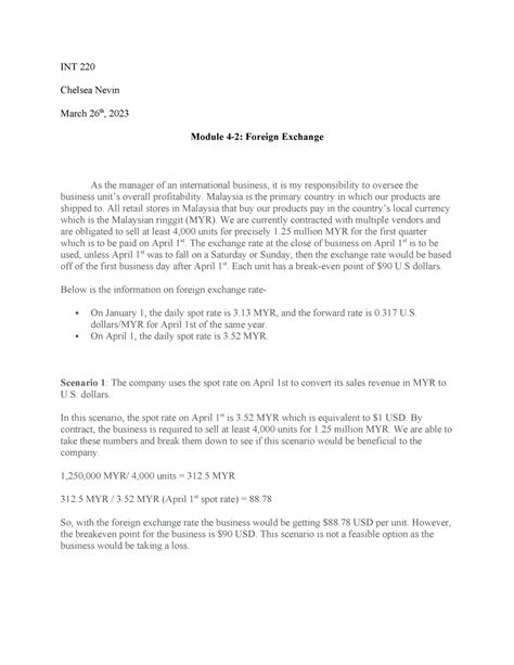 Int 220 Module 4 Coursework Int 220 Chelsea Nevin March 26th 2023 Module 4 2 Foreign