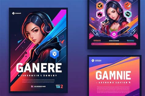 Gradient Gaming Entertainment Poster Template Premium Ai Generated Image