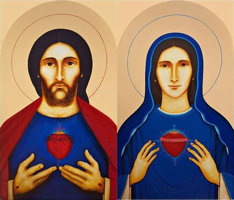 Corazones De Jesús Y María Corazones Sagrado Corazon De Jesus