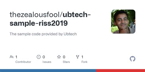 GitHub Thezealousfool Ubtech Sample Riss2019 The Sample Code Provided By Ubtech