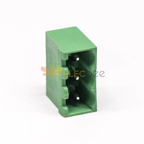 Terminal Block Plug Socket Pin Straight Through Hole Green Pluggable Connector