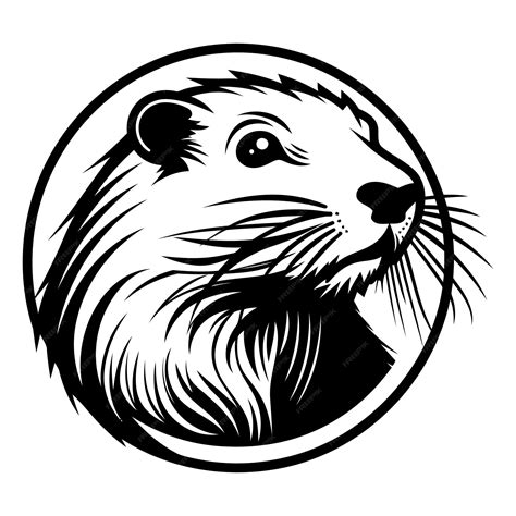 Black And White Vector Illustration Of A Gophers Head In A Circular Frame Premium Ai Generated Black And White Vector Illustration Of A Gophers Head In A Circular Frame Premium Ai Generated