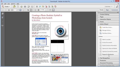 adobe acrobat xi advanced tutorial using actions in acrobat xi youtube