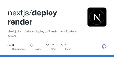 Github Nextjs Deploy Render Next Js Template To Deploy To Render As A Node Js Server