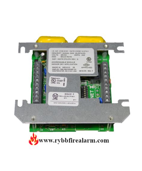 Simplex 4100 3109 Idnet 2 Module Rybb Fire Alarm