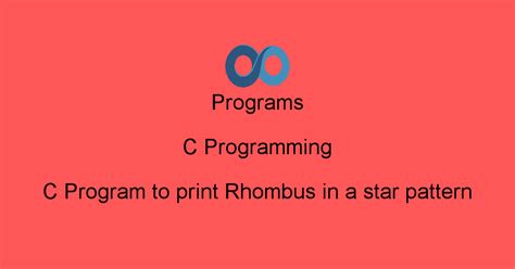 Oodlescoop C Programming Programs C Program To Print Rhombus In A Star Pattern