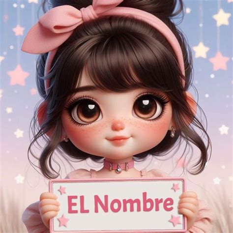Escribe Tu Nombre En La Foto De Niña Adorable