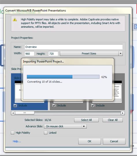 Importing A Powerpoint