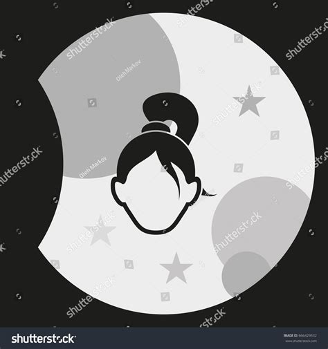 Female User Account User Profile Icon Stock Vector Royalty Free 666429532 Shutterstock