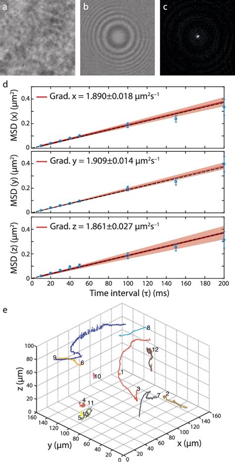 three dimensional micro particle tracking with inline holography in