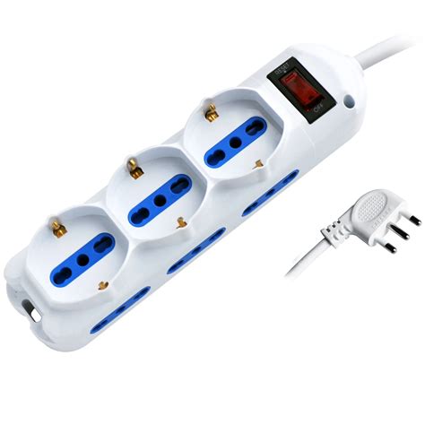 Overload Multisocket 3 Ways Power Strip Smart Italy Socket With Overload Protection Socket