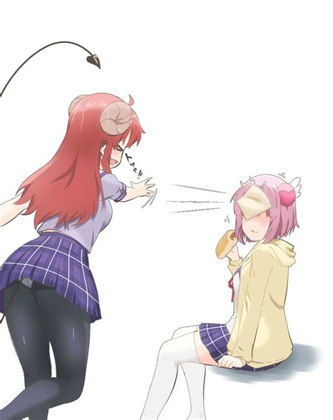 Yoshida Yuuko And Chiyoda Momo Machikado Mazoku Drawn By Gabrieltenma Danbooru