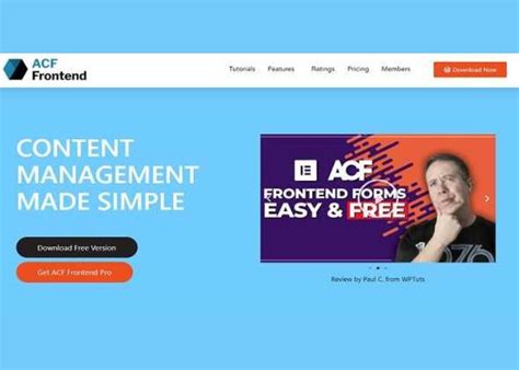 ACF Frontend Pro GPL Content Management Plugin V Gpl Theme Plugin