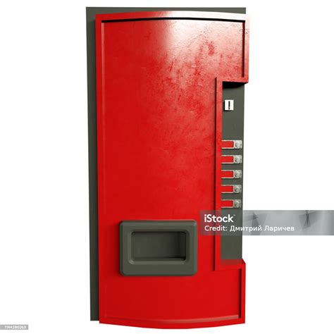 흰색 바탕에 음료와 간식을 판매 하는 자판기 전면 보기 전면 보기 3d 렌더링 자동판매기에 대한 스톡 사진 및 기타 이미지 자동판매기 콜라 커피 마실 것 Istock