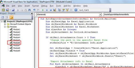 How To Auto Export The Attachment Information Of Incoming Outlook