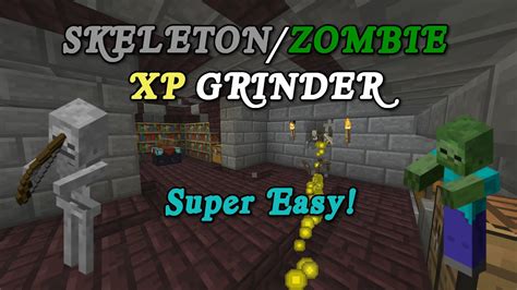 Minecraft Tutorial FAST EFFICIENT Skeleton Zombie XP Farm YouTube