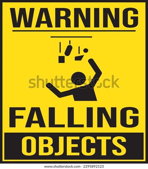 Falling Objects Warning Sign Vector Stock Vector Royalty Free 2295892123 Shutterstock