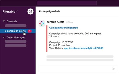 Campaign Performance Alerts Iterable Support Center
