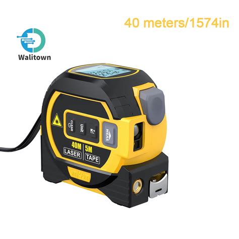 40m 60m Waterproof Laser Tape Measure 3 In 1 Digital Laser Distance Meter Tape Measure Area