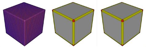 Segmenting A Cube A The Original Mesh B Discrete Gaussian