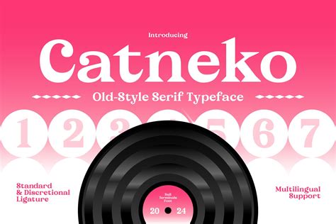 Catneko Old Style Serif Typeface Serif Fonts ~ Creative Market
