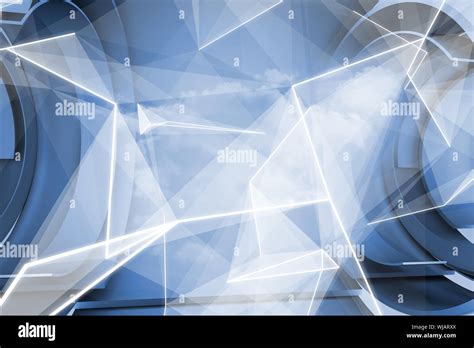 White Abstract Angular Design Stock Photo Alamy