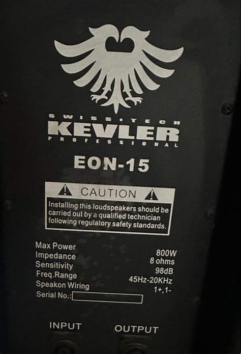 Kevler Speaker With Stand Audio Soundbars Speakers And Amplifiers On