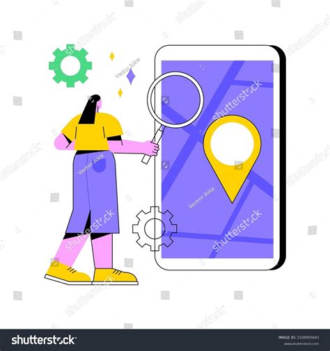 Mobile Tracking Soft Abstract Concept Vector Stock Vector Royalty Free 2108905643 Shutterstock