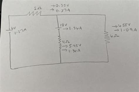 Solved For Each Circuit Verify Kirchoffs Voltage Law For Chegg