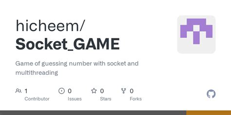 GitHub Hicheem Socket GAME Game Of Guessing Number With Socket And