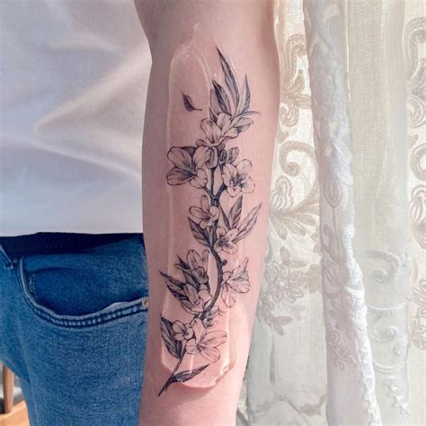 지니타투 On Instagram 흐름 🍃 컬러링타투 컬러타투 타투도안 아이패드 프로크리