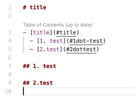 Clicking Table Of Contents Links Doesn T Work Issue Yzhang Gh Vscode Markdown GitHub