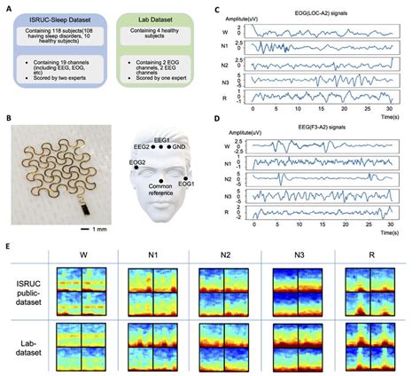 overview of a public dataset isruc and the measured lab dataset a