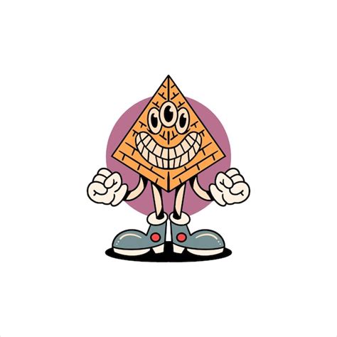 Premium Vector Naughty Pyramid Cartoon Vector Design