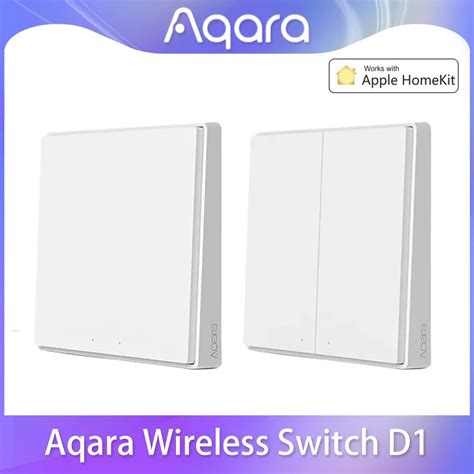 아카라 스위치 D1 지그비 스마트 무선 키 라이트 버튼 와이파이 원격 제어 아카라 스위치 지원 Mijia 앱 홈키트 Aliexpress