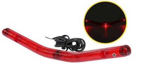 V Shaped Identification Light Bar For Boat Trailers Submersible Red